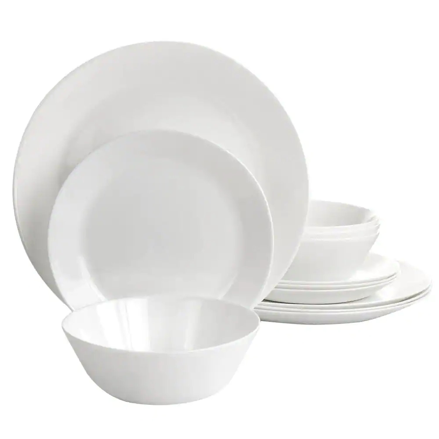 Gibson Tempered Glass Dinnerware Set - Service for 4 | Wayfair