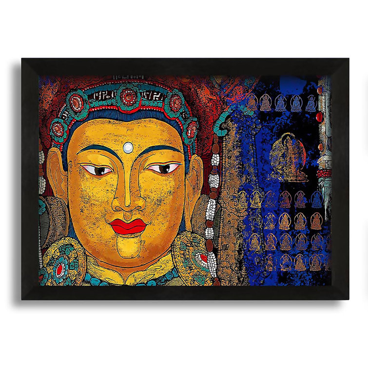 Latitude Vive Tibetan Buddha - Picture Frame Painting on Canvas ...