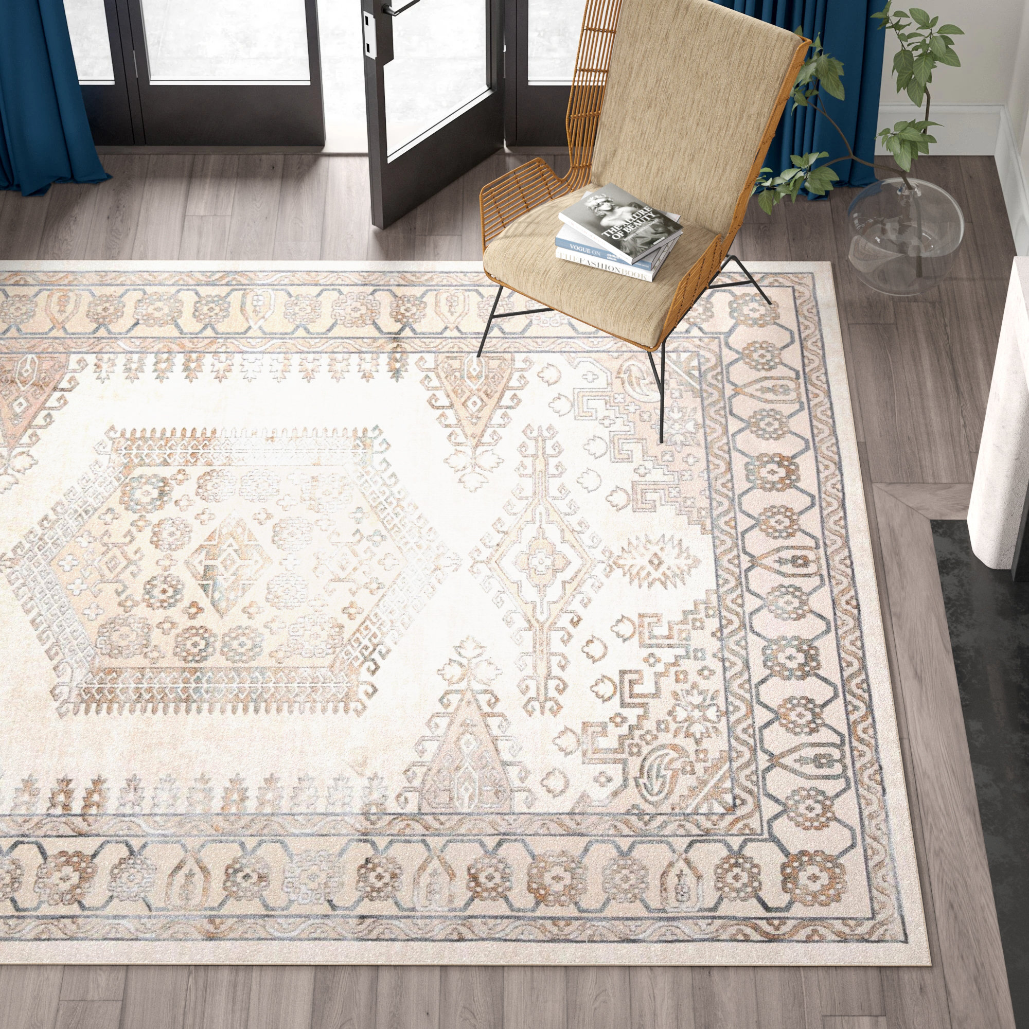 Langley Street Alamo Performance Ivory Rug & Reviews | Wayfair