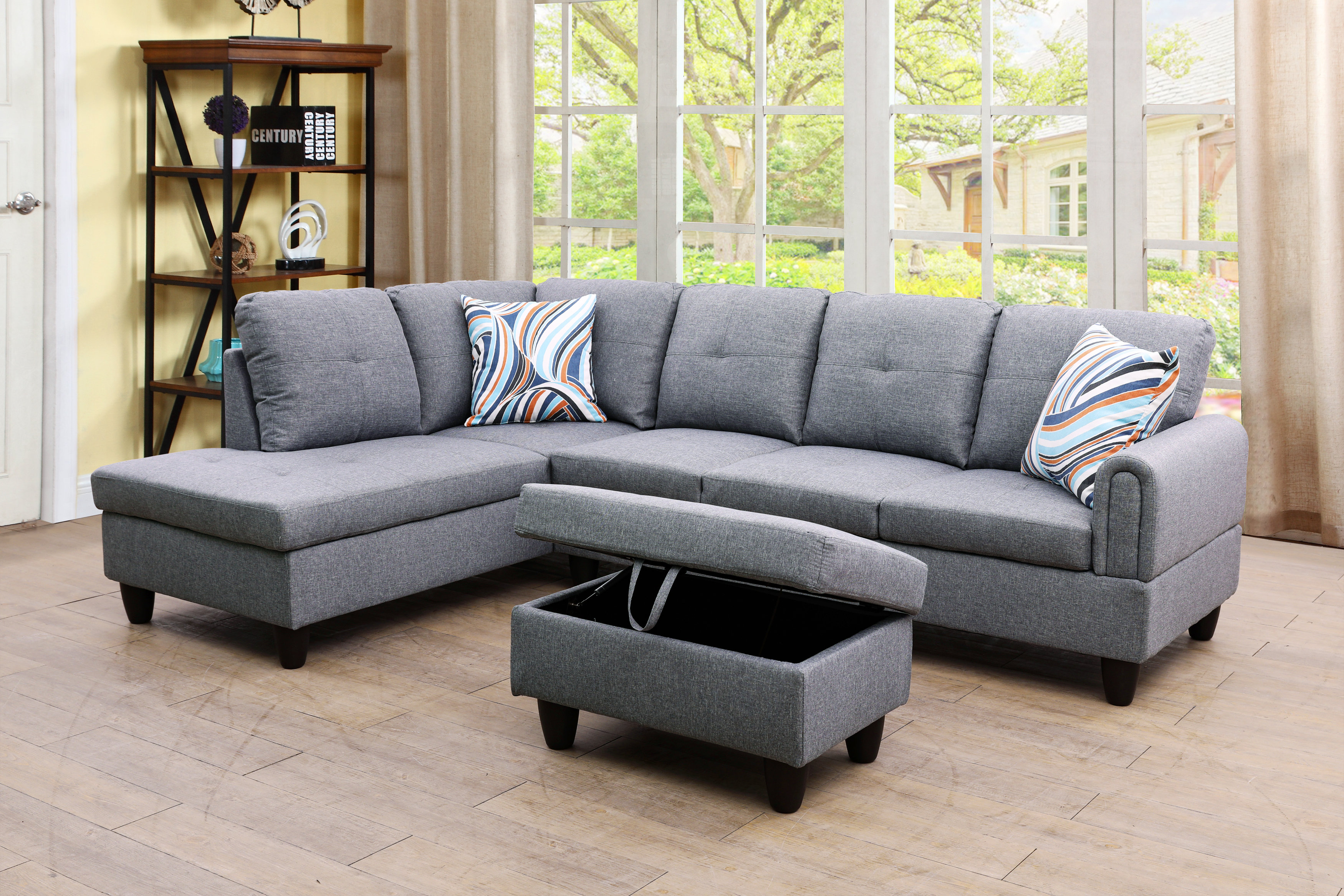 Latitude Run® Ryan Sectional Sofa With Ottoman | Wayfair