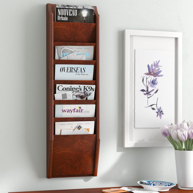 Alcott Hill® Olsson 7 Pocket Wall Mount Magazine Rack & Reviews | Wayfair