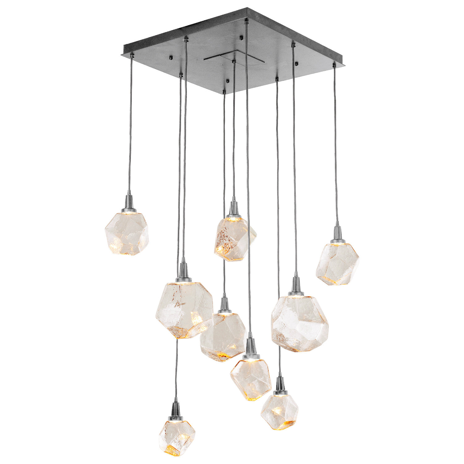 Hammerton Studio Gem 9 Lights Square Waterfall Pendant | Wayfair
