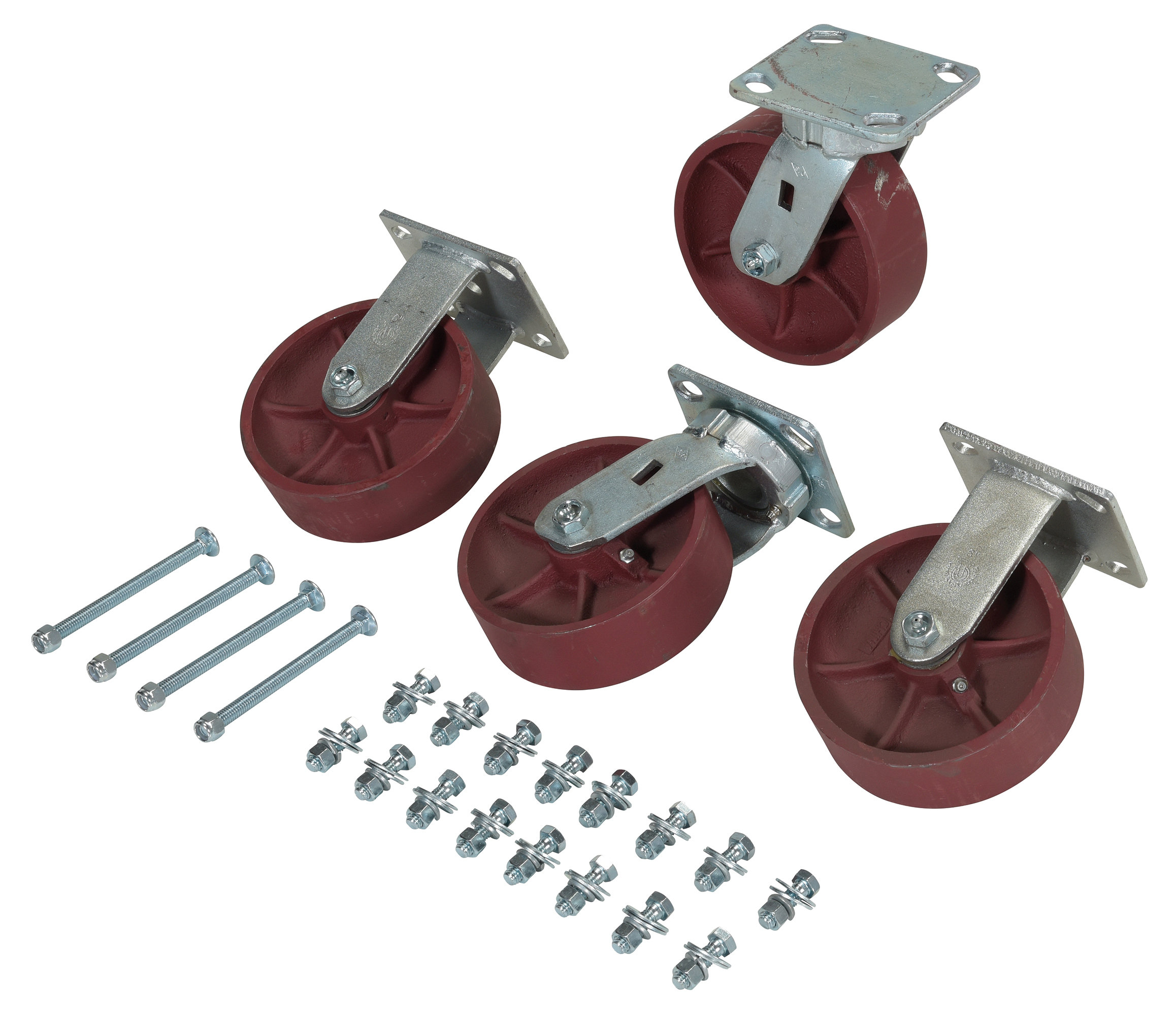 Vestil Ductile Steel Caster Kit | Wayfair