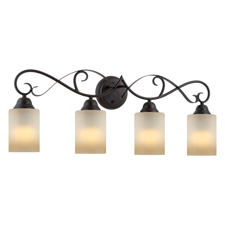 Red Barrel Studio® Bublitz 4 - Light Dimmable Oil Rubbed Bronze Vanity ...