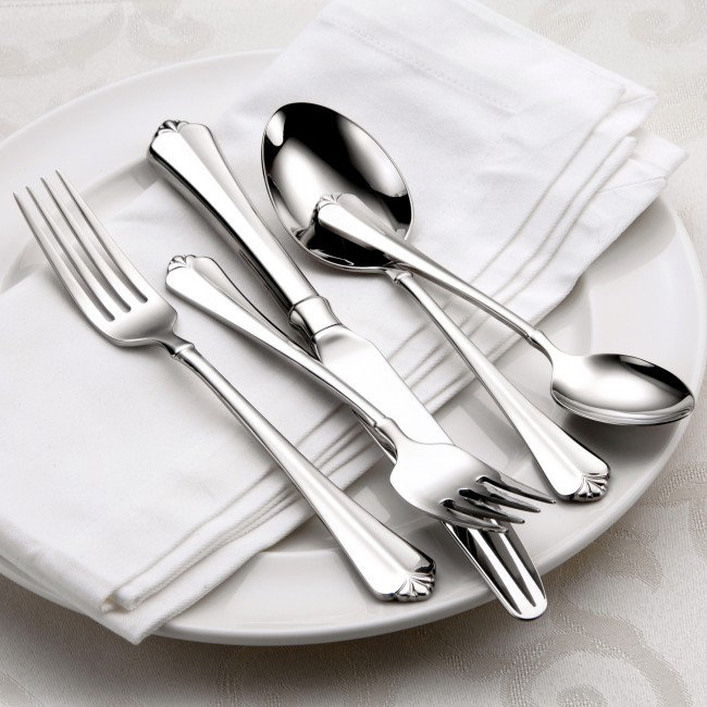 Oneida Julliard 20 Piece 18/10 Stainless Steel Flatware Set, Service ...