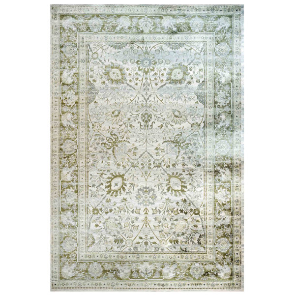 Latitude Vive Olsen Power Loom Green Rug | Wayfair.co.uk