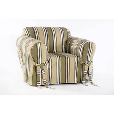 Classic Slipcovers Box Cushion Armchair Slipcover | Wayfair