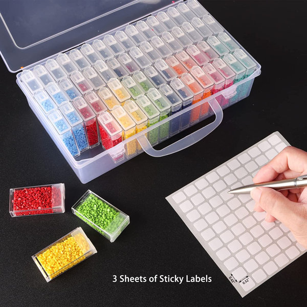 Rebrilliant 64-Grid Plastic Craft Case Set | Wayfair