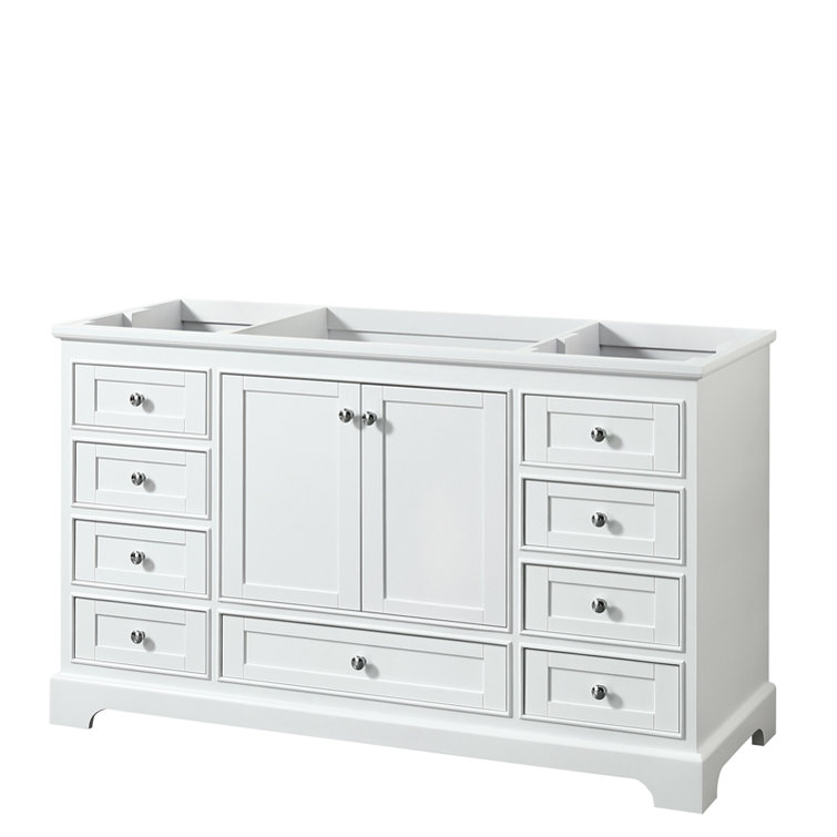 Wyndham Collection Deborah 59" Single Bathroom Vanity Base Only ...