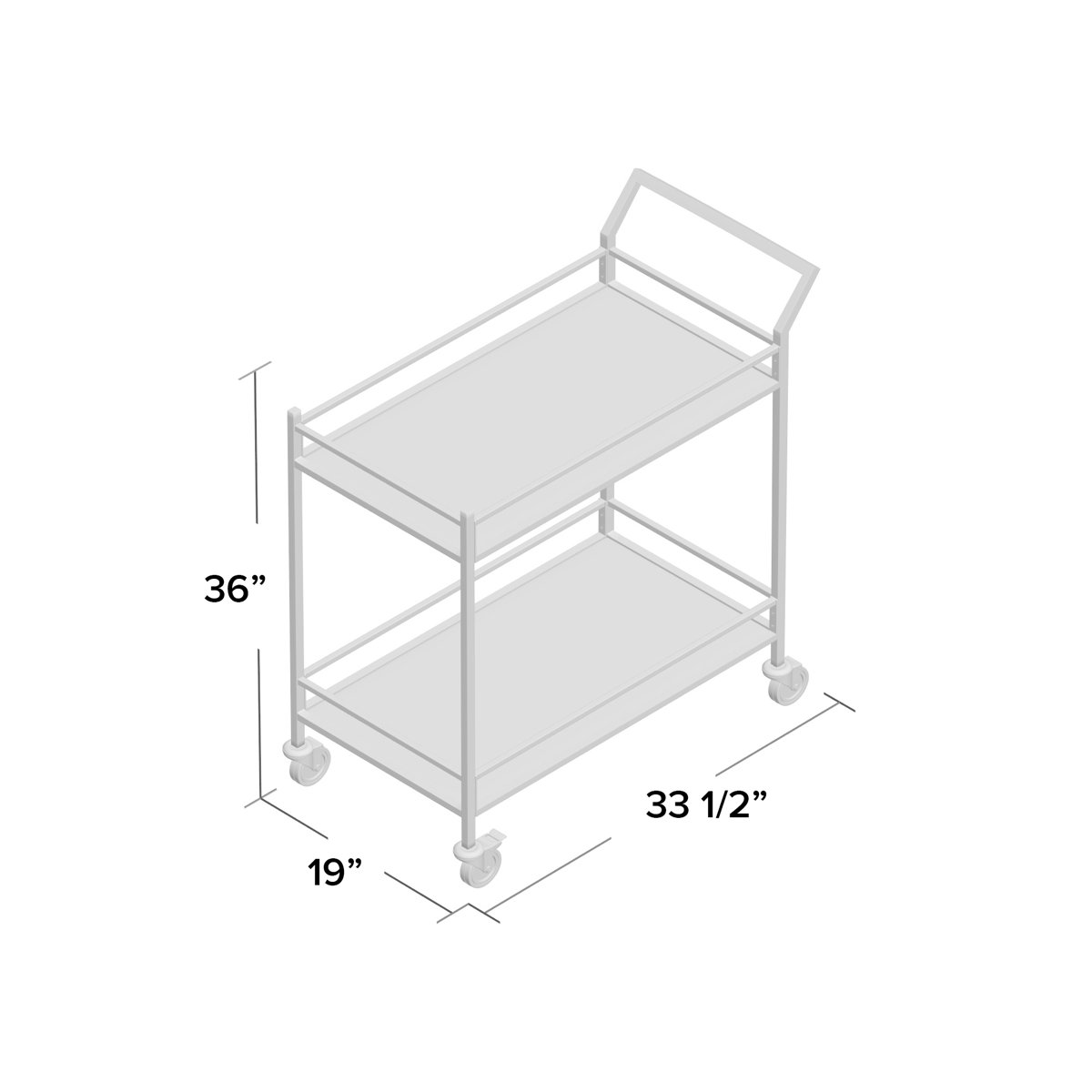 Etta Avenue™ Caspar Bar Cart & Reviews | Wayfair