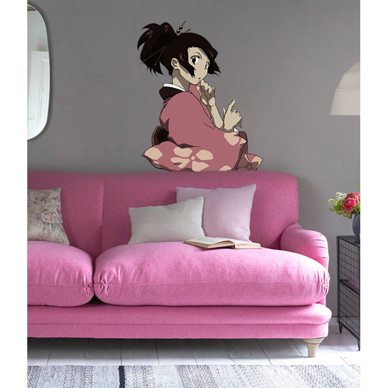Stickalz Cute Anime Decal, Cute Anime Decal, Cute Anime Wall Decor ...