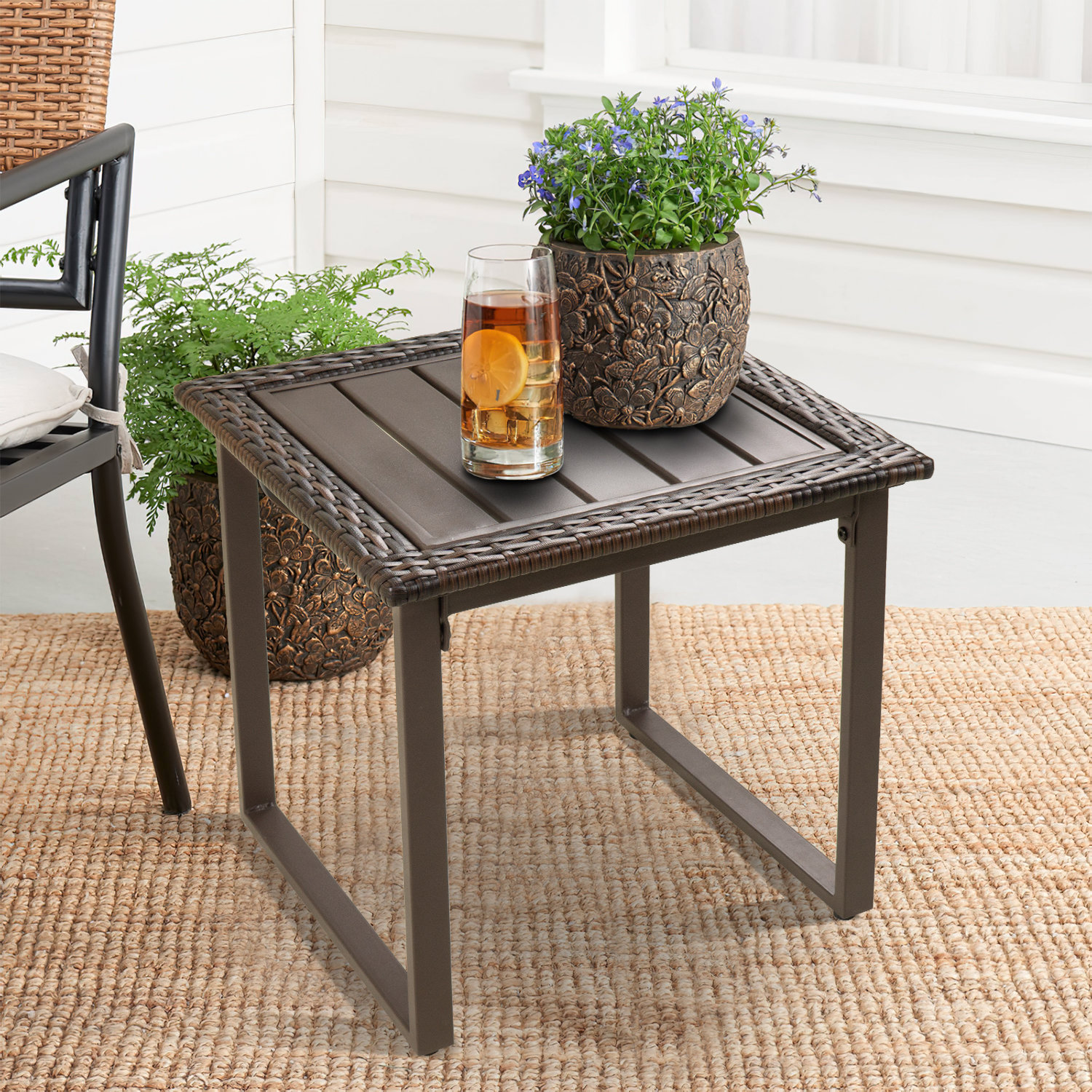 Latitude Run® Outdoor Side Table | Wayfair