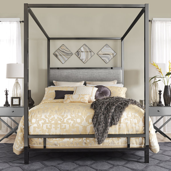 Mercury Row® Pettaway Low Profile Canopy Bed & Reviews | Wayfair