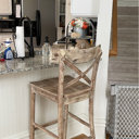 Sand & Stable Eugley Solid Wood Bar & Counter Stool & Reviews | Wayfair