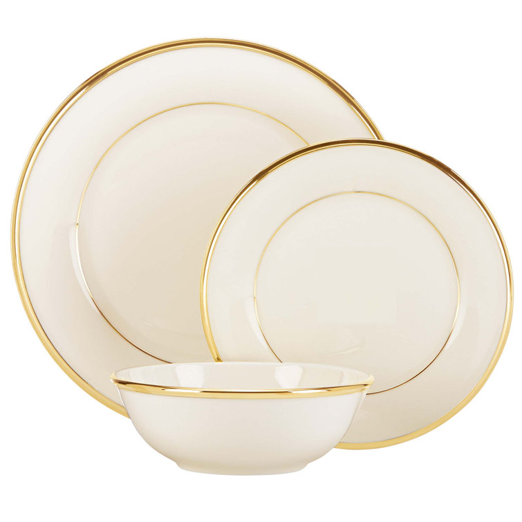 Lenox Eternal Porcelain China Dinnerware - Set of 3 | Wayfair