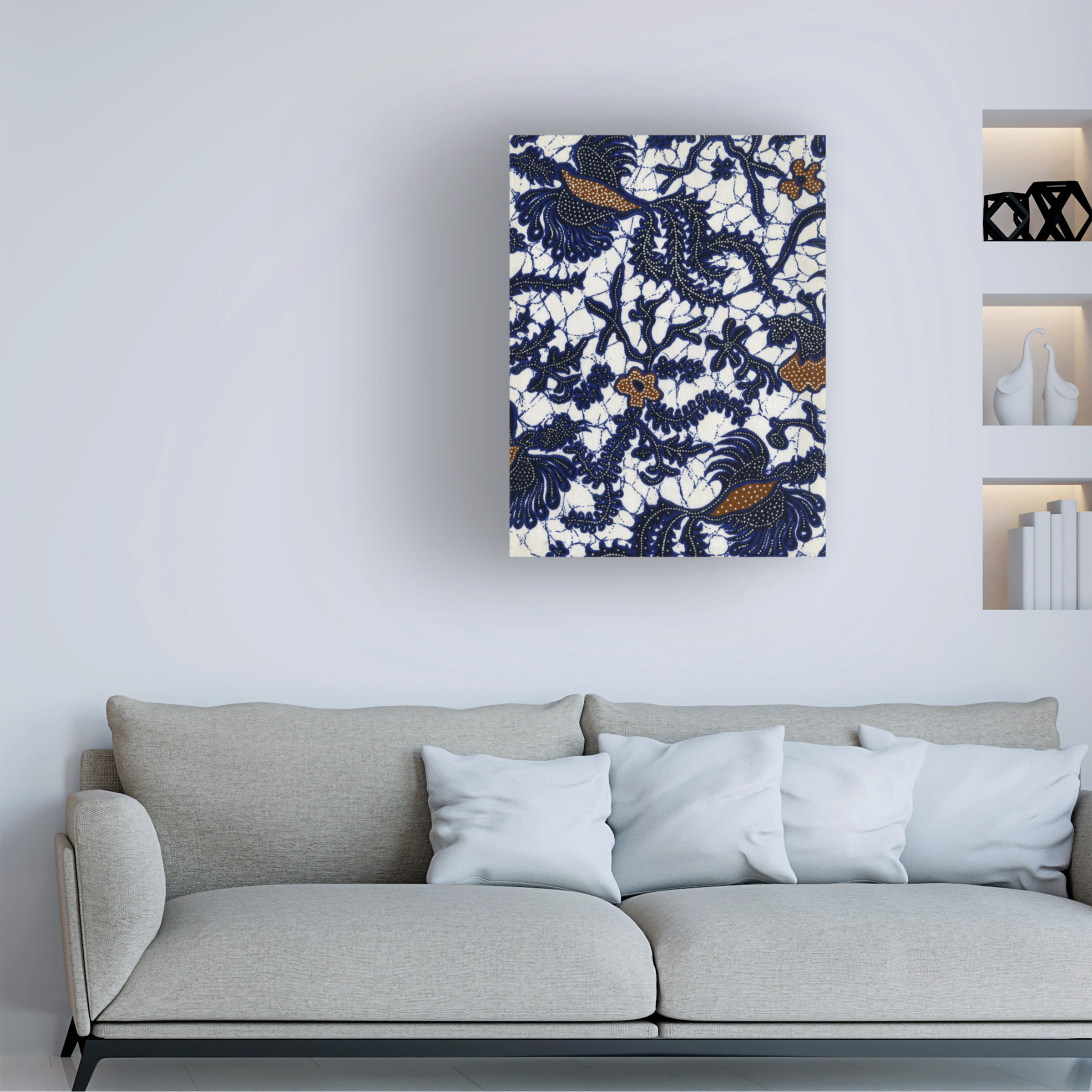 Bungalow Rose Indonesian Batik I Indonesian Batik I by - Wrapped Canvas ...