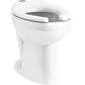 Kohler Highcliff Ultra Ada-Height Flushometer Bowl with Top Spud | Wayfair