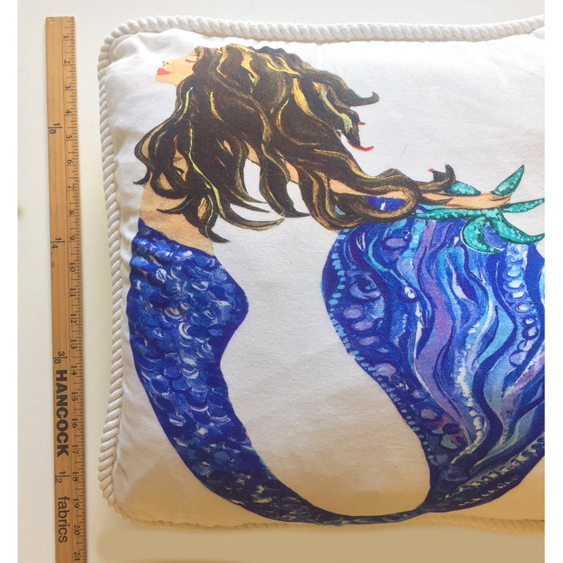 My Island Mermaid Throw Pillow | Wayfair