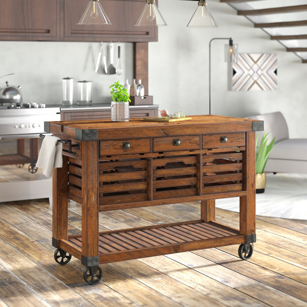 Trent Austin Design® Hintz 52'' Wide Rolling Kitchen Cart & Reviews ...