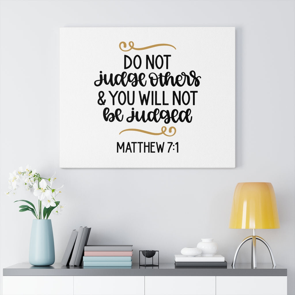 Trinx Do Not Judge Others Matthew 7:1 Christian Wall Art Bible Verse ...