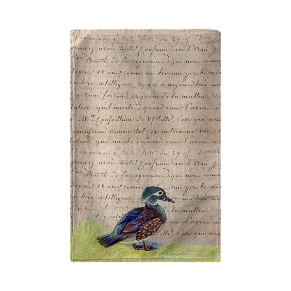 August Grove® Female Wood Duck Tea Towel | Wayfair