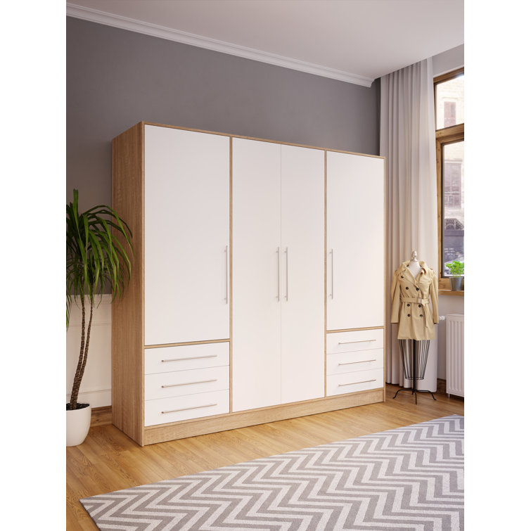 Latitude Run Shoaf 4 Door Wardrobe & Reviews | Wayfair.co.uk