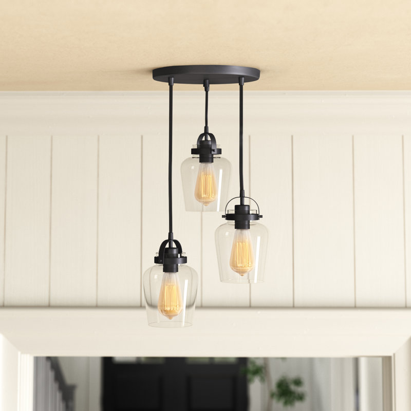 Willa Arlo Interiors Tribble 3 - Light Cluster Jar Pendant & Reviews ...