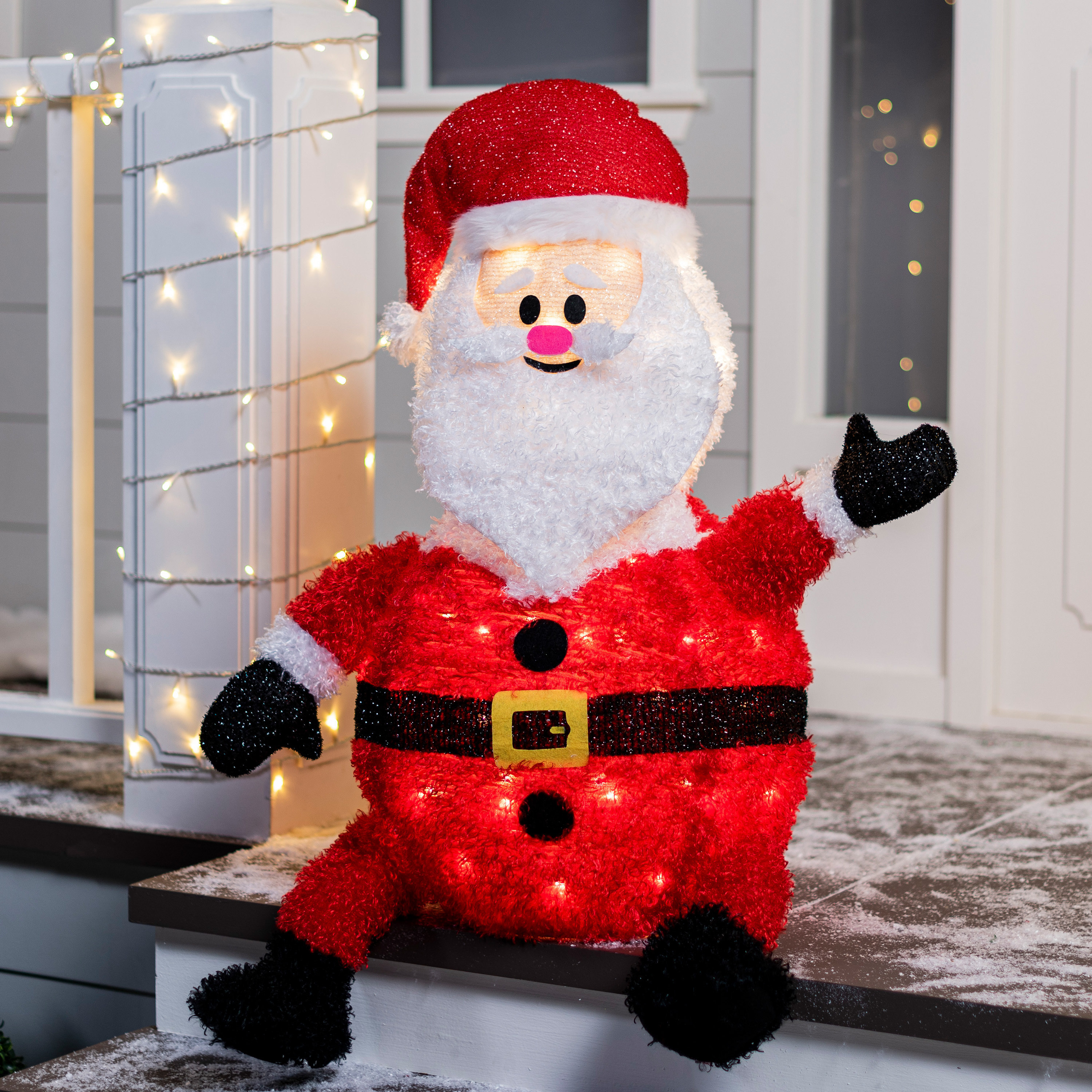 Joiedomi Collapsible Santa Lighted Display | Wayfair