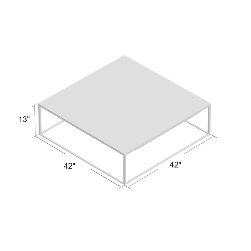 Blu Dot Minimalista Square Coffee Table & Reviews | Wayfair
