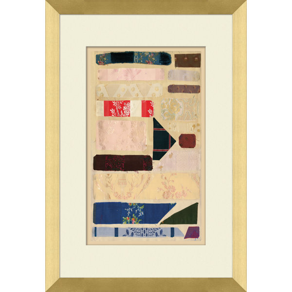Ebern Designs Fabric Swatches - Picture Frame Graphic Art | Wayfair