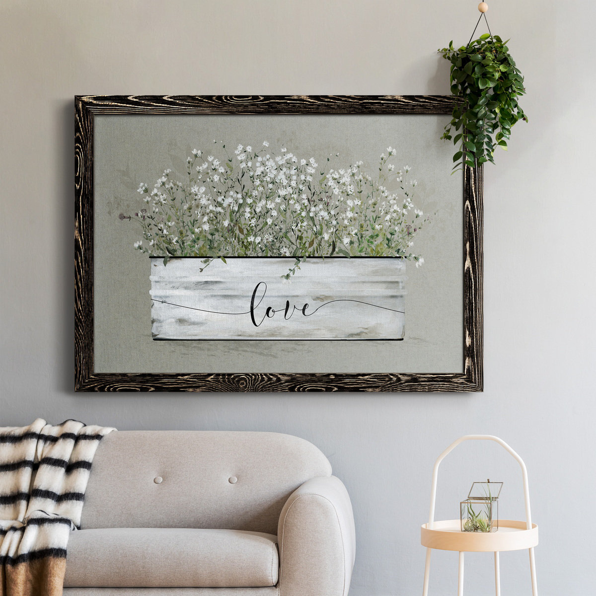 Gracie Oaks Bouquet Of Grace Bucket Love - Picture Frame Painting on ...