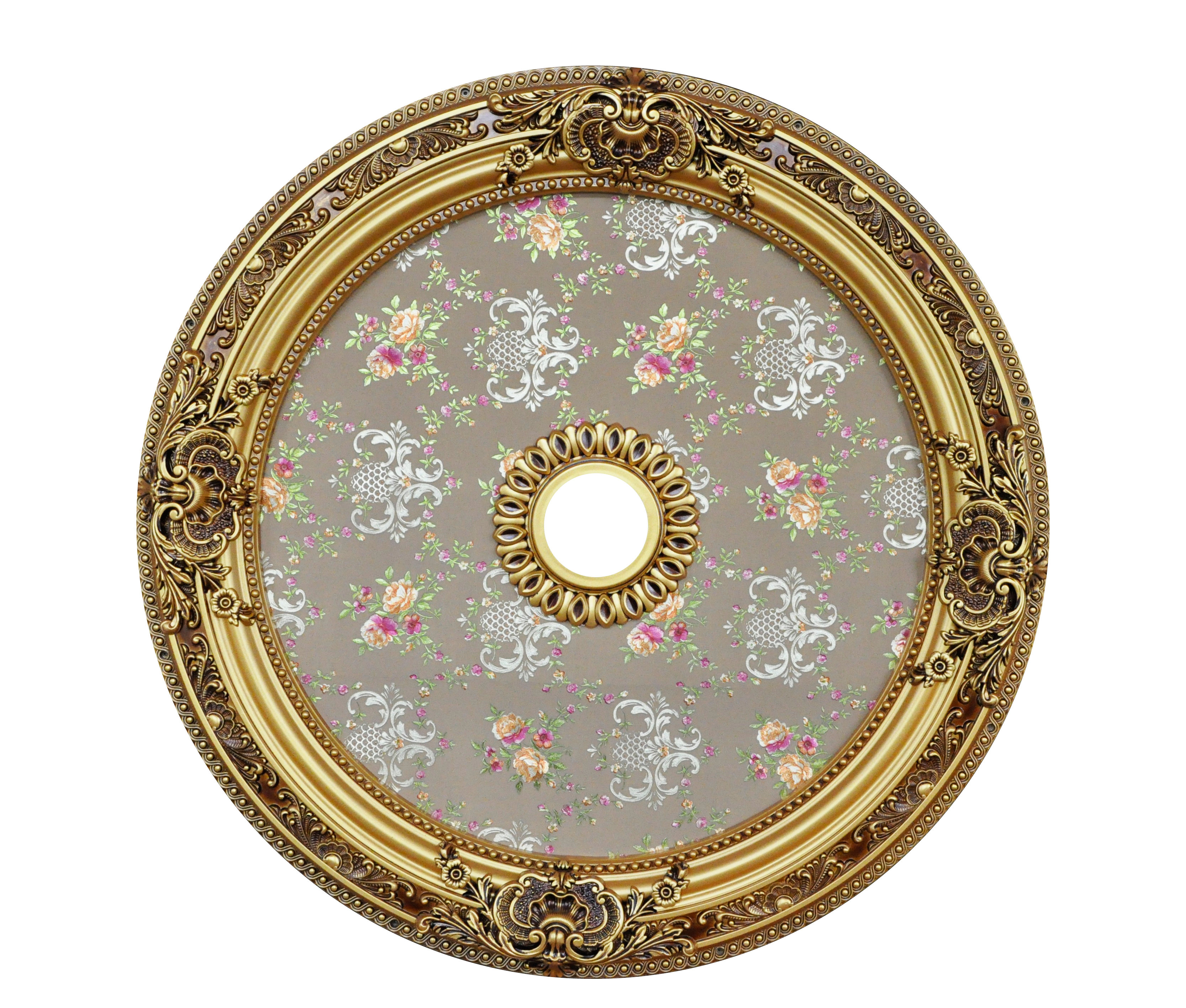 Artistry Lighting Rose and Scrolls Ceiling Medallion | Wayfair