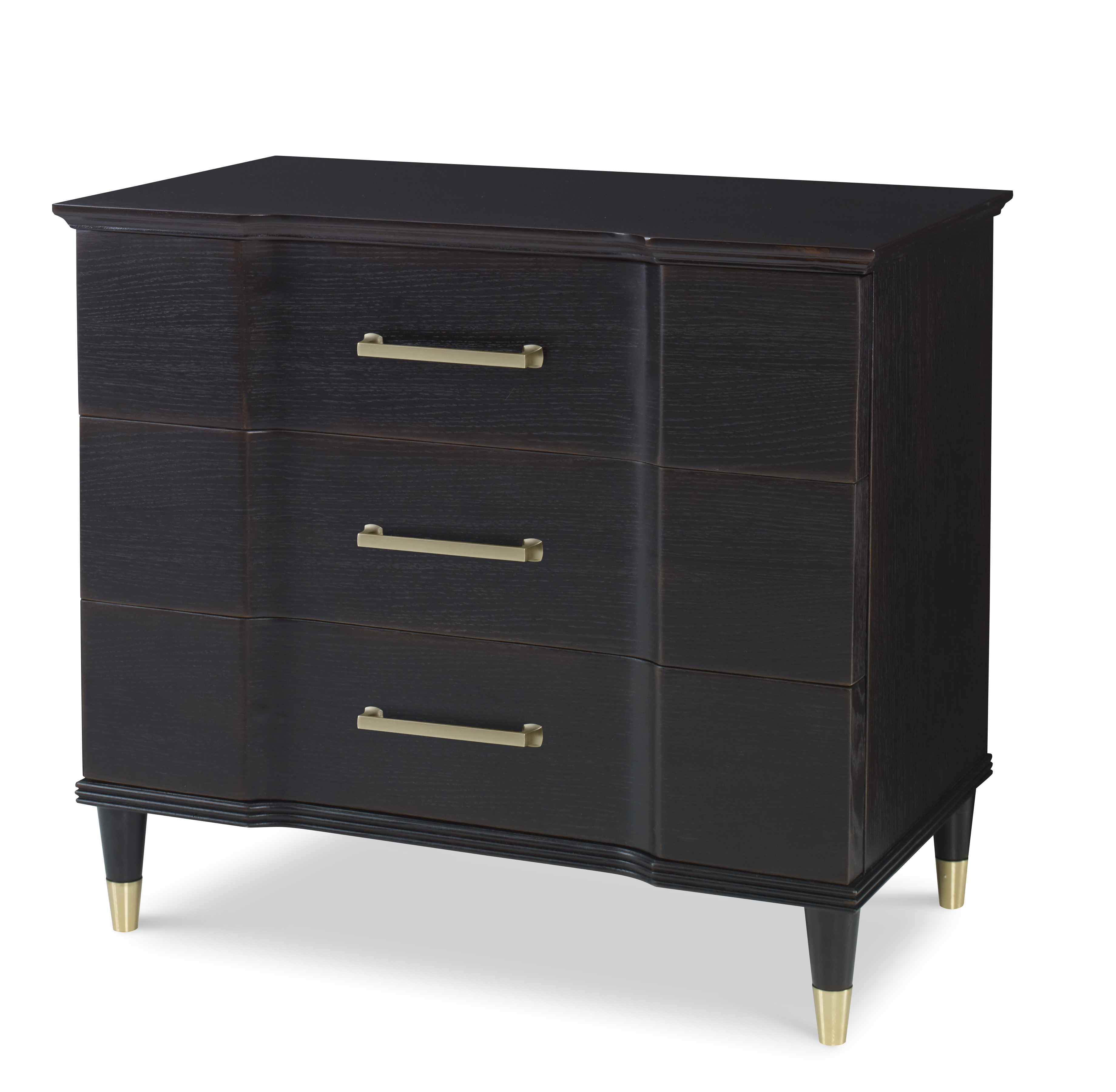 Ambella Home Collection Valmont 28'' Tall Solid Wood 3 - Drawer Accent Chest | Wayfair
