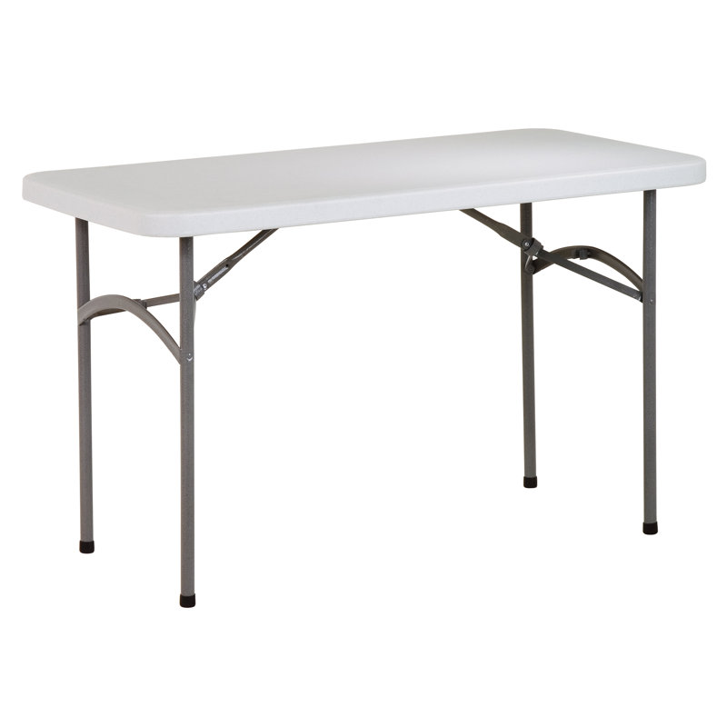 Office Star 48'' Plastic Rectangular Folding Table & Reviews | Wayfair