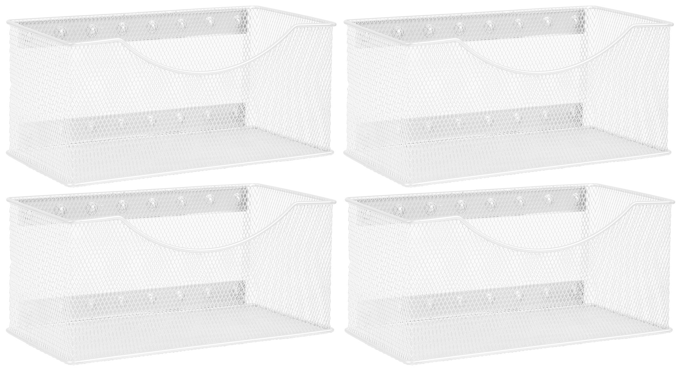 Rebrilliant Wire Magnetic Storage Mesh Basket | Wayfair