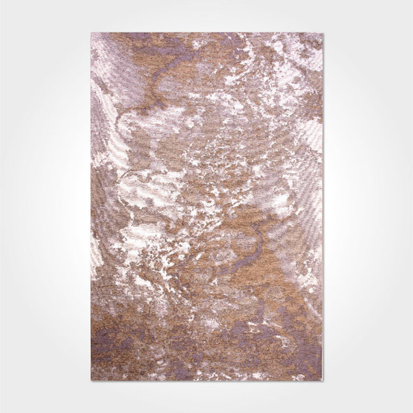 Wrought Studio Bespoky Adelyn Brown Abstract Wool And Cotton Rayon from ...