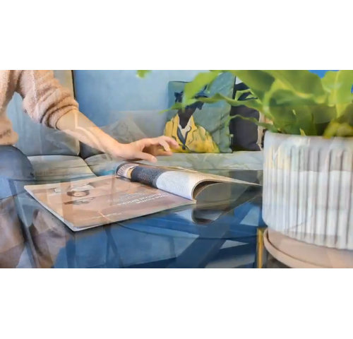 Ebern Designs Moby Cross Legs Coffee Table & Reviews | Wayfair