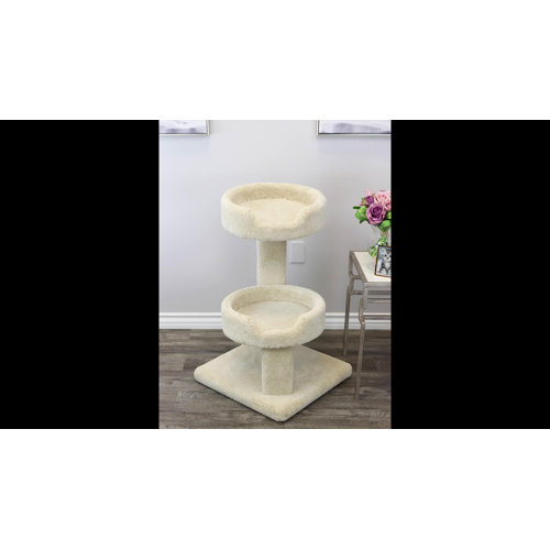Prestige Cat Trees 32" Prestige Solid Wood Large Cat Tree & Reviews ...