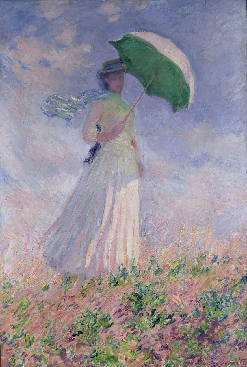 Alcott Hill® Monet Woman with a Parasol Turned to the Right (1886) Wall ...