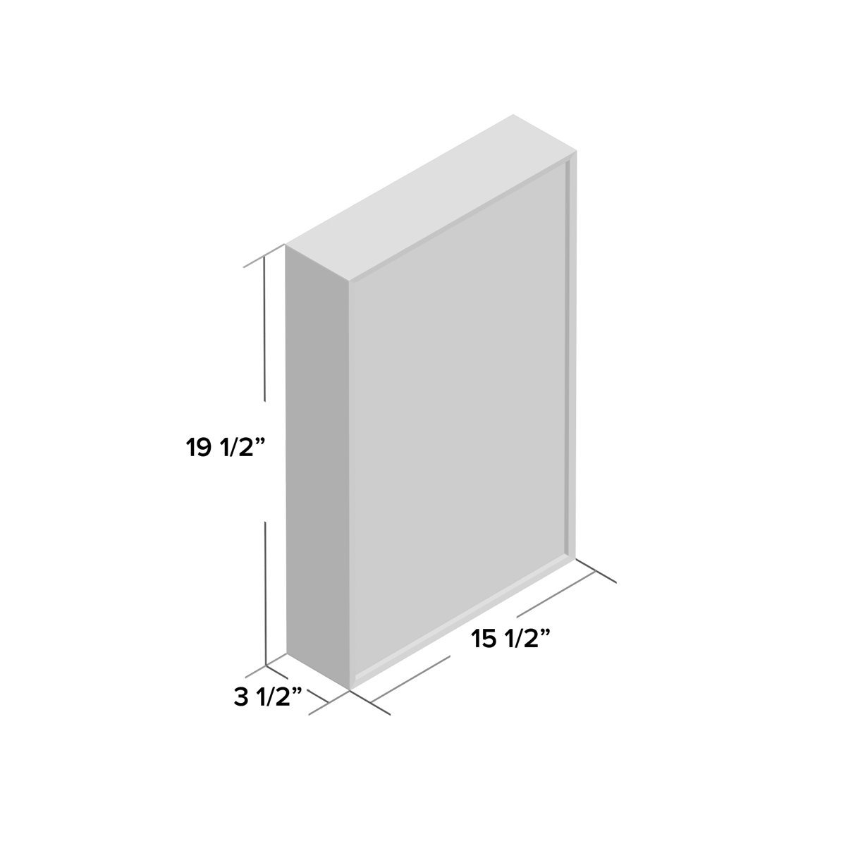 Winston Porter Lamberson 16" x 22" Recessed Frameless Medicine Cabinet ...