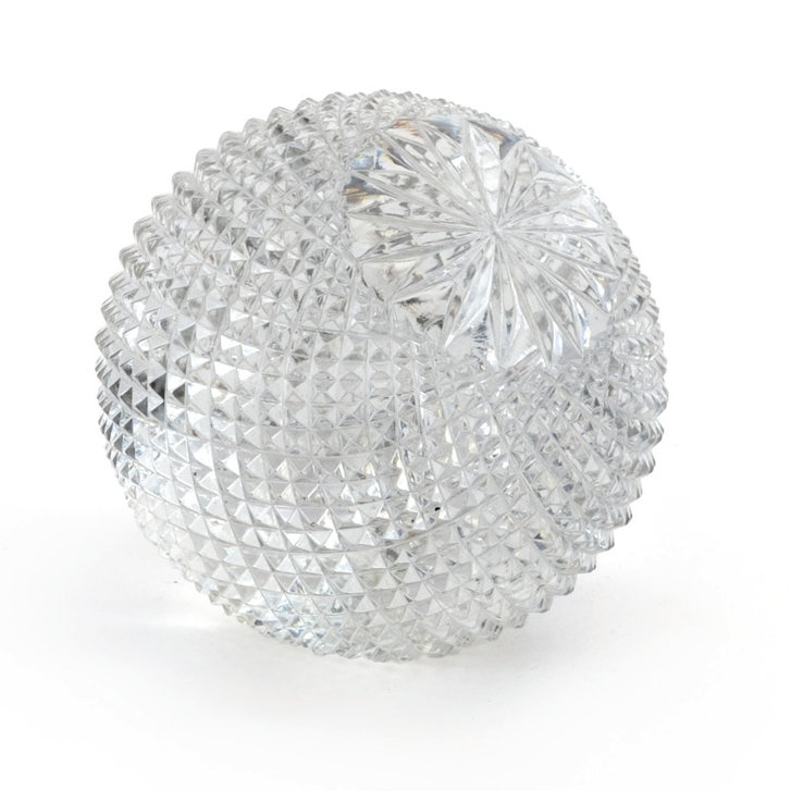 Mercer41 Cross Cut Silver Glass Ball & Reviews | Wayfair