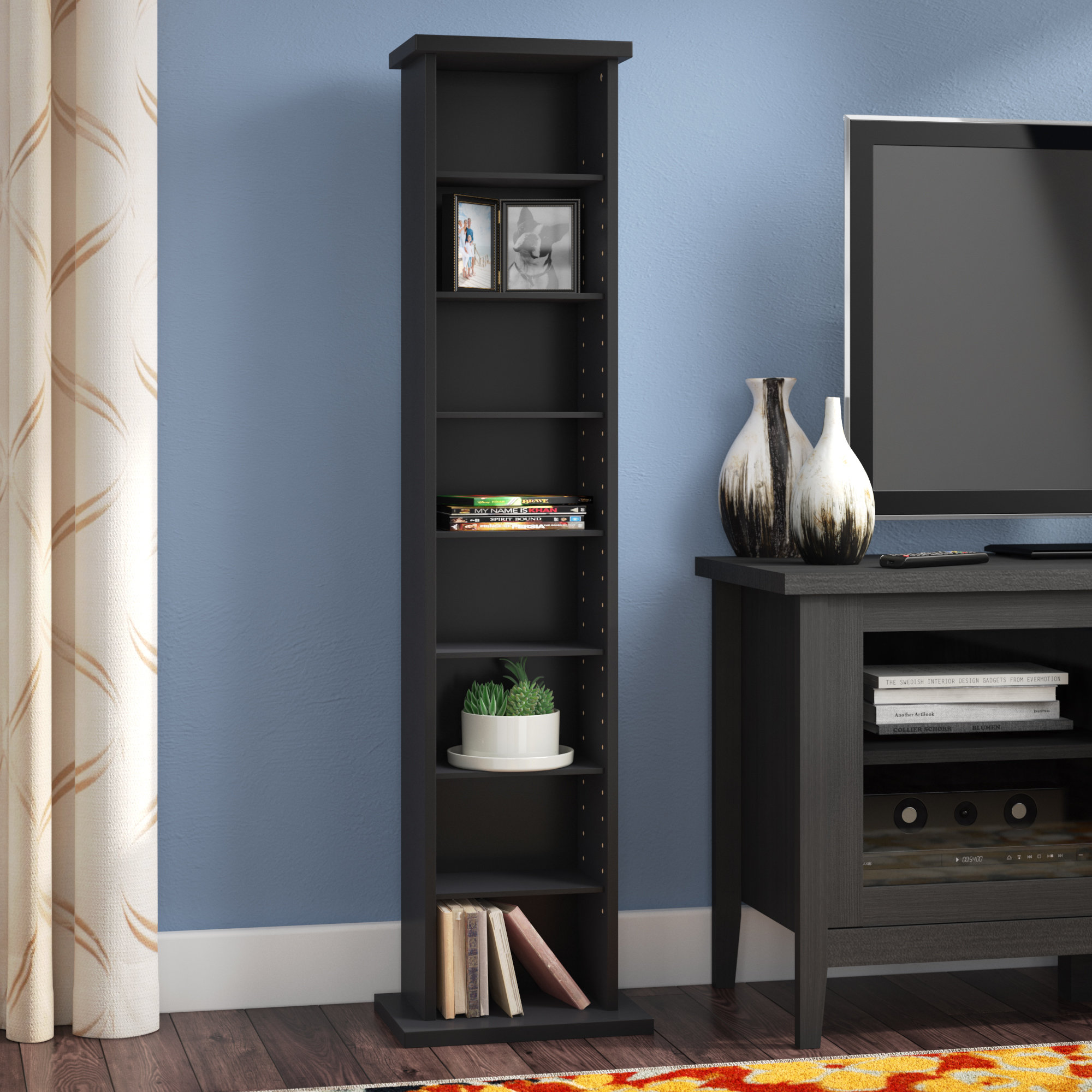 Red Barrel Studio® Cataleya Slim Multimedia Storage Tower & Reviews ...