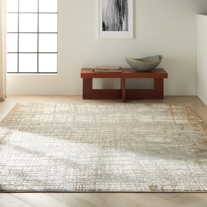 Calvin Klein Abstract Taupe Area Rug & Reviews | Wayfair