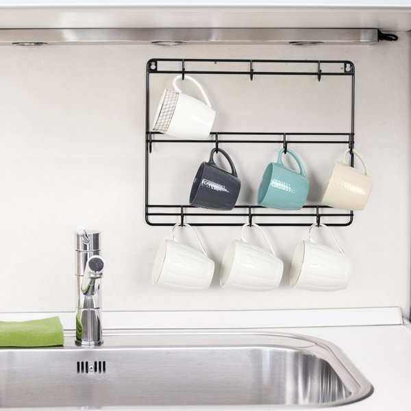 Metal-coffee-mug-rack | Wayfair