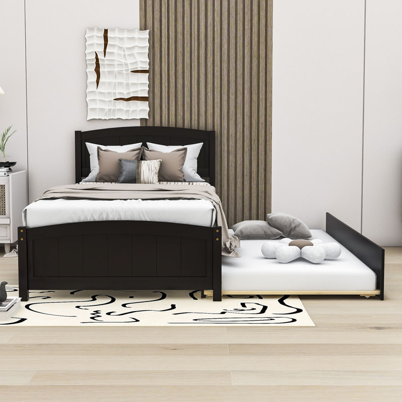 Red Barrel Studio® Twin Platform Bed with Trundle | Wayfair