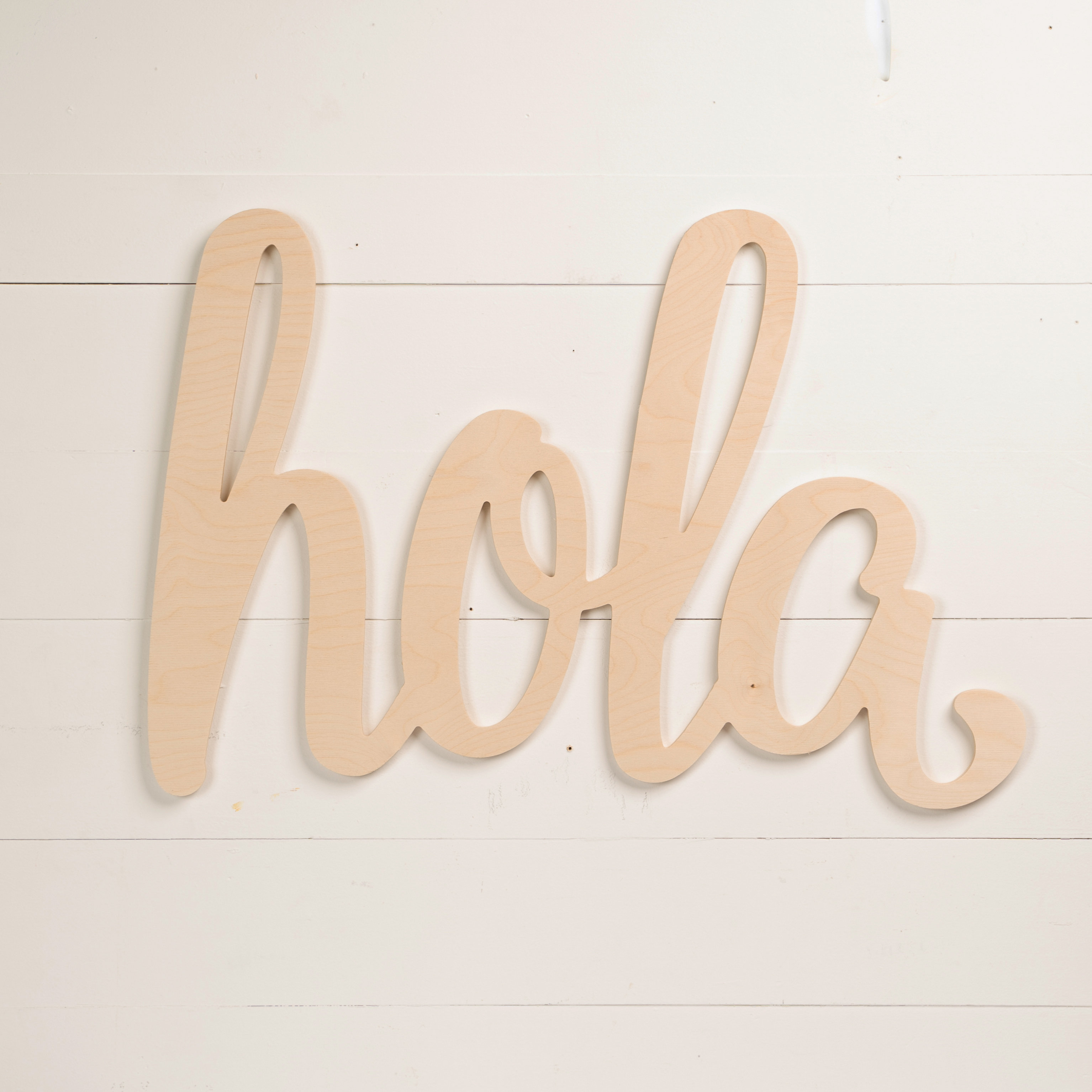 Ebern Designs Hola Script Wall Décor | Wayfair