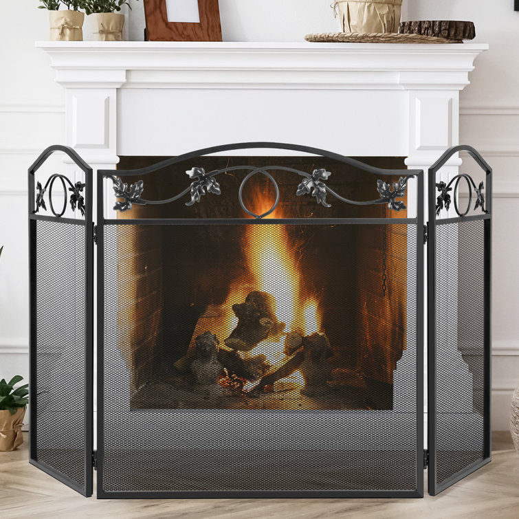 solid fireplace screens