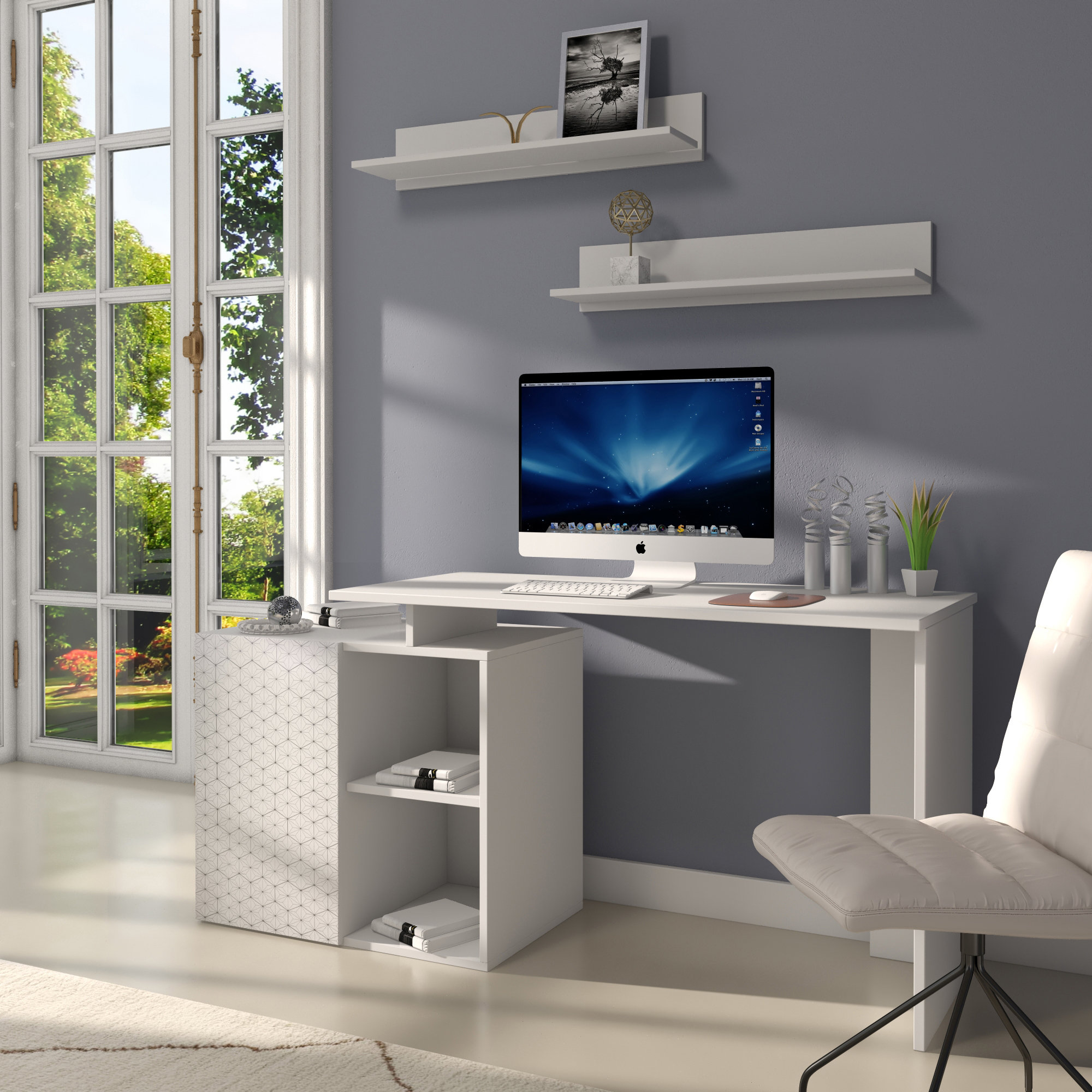 Latitude Run® Aran Reversible Corner Desk | Wayfair