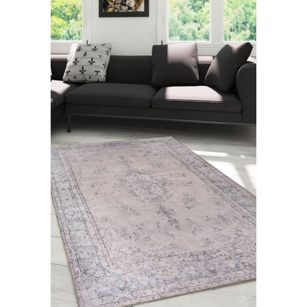 One Allium Way® Naiya Handmade Hand-Knotted Beige Indoor/Outdoor Rug ...