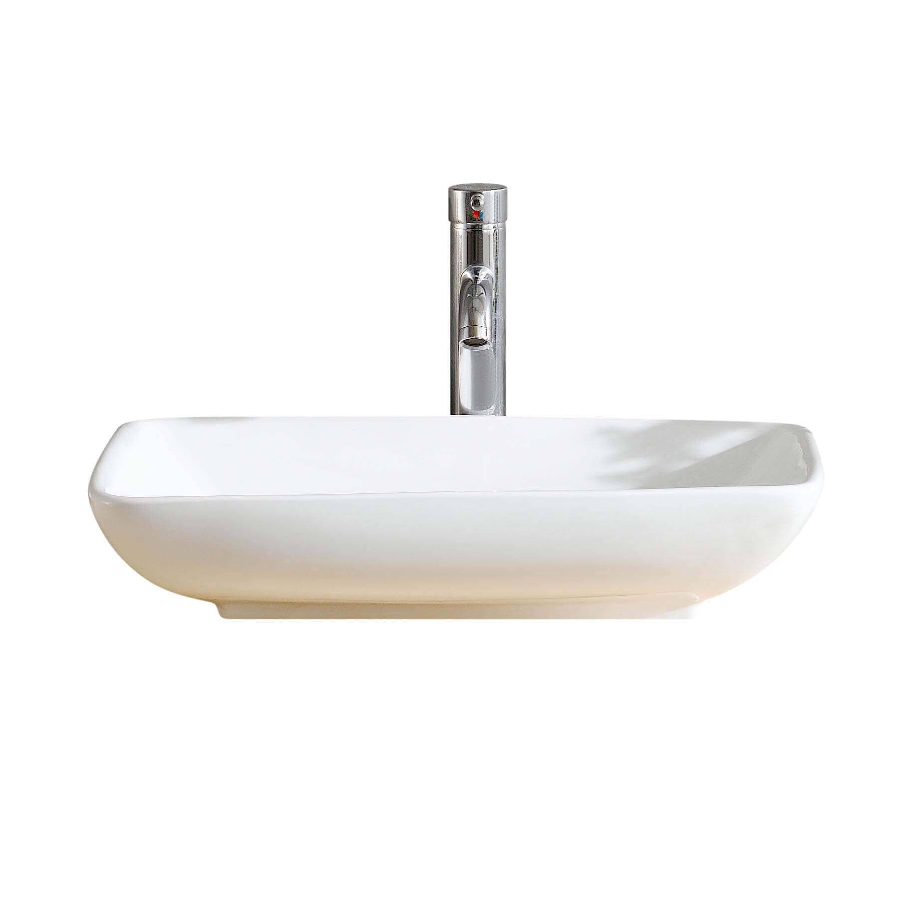 Fine Fixtures Modern Ceramic Rectangular Vessel Bathroom Sink & Reviews ...